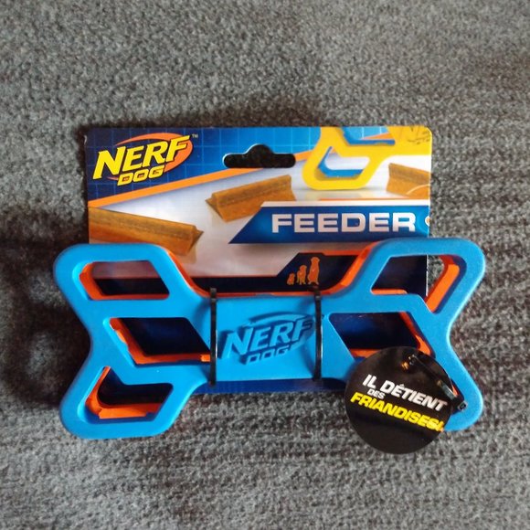 Nerf | Dog | New With Tags Hasbro Nerf Dog Treat Dispensing Feeder Bone ...